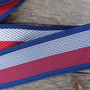 1 1/2" Wide Elastic by the Yard; Tri-color Elastic for DIY Projects ...