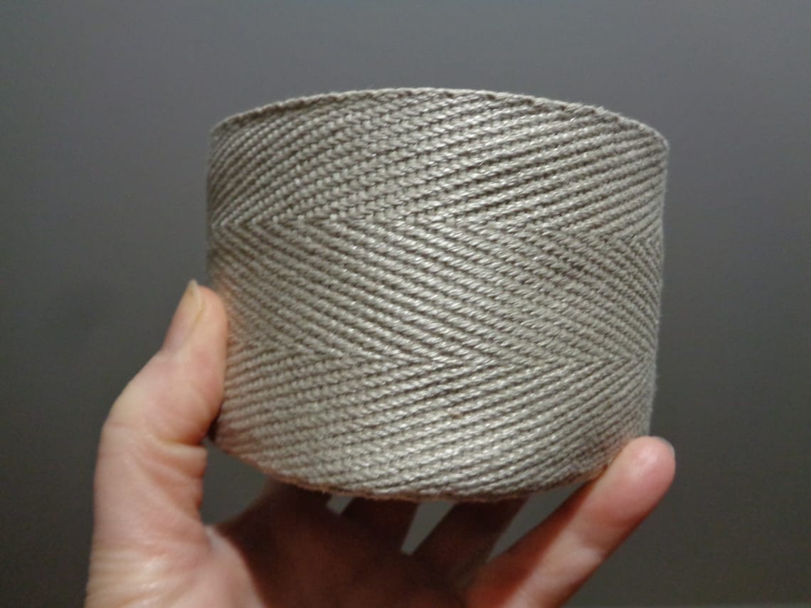 20 Yards of Linen Flax Tape, 7cm Wide Herringbone Weave Ribbon - Etsy
