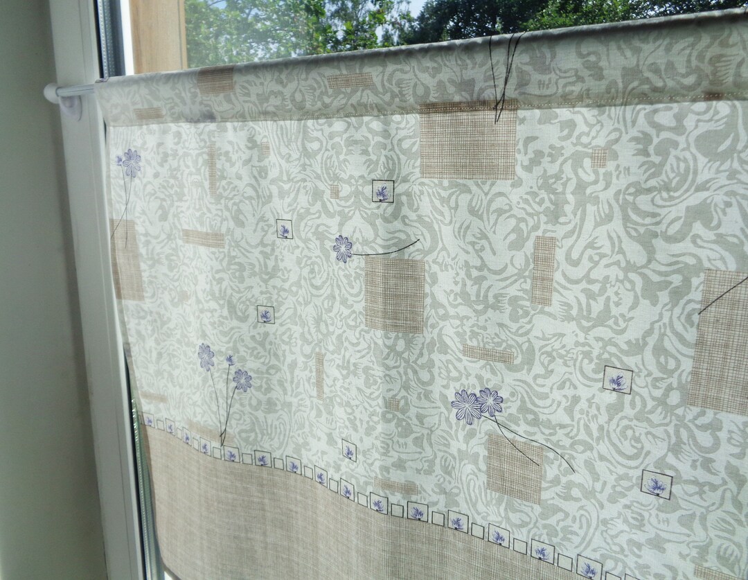 Plain Cotton Kitchen Curtain, Custom Any Size Curtain, Cafe Curtain ...