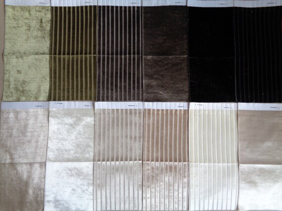 Decorator Fabric Remnants / Samples Solid Color Luxurious | Etsy