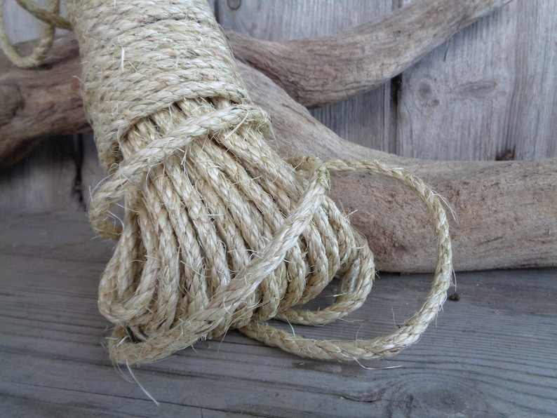 10 Yards of Natural Sisal Rope Thickness ~5 Mm for DIY Projects, Home ...