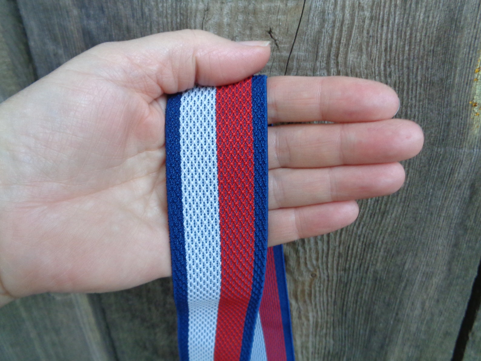 1 1/2" Wide Elastic by the Yard; Tri-color Elastic for DIY Projects ...