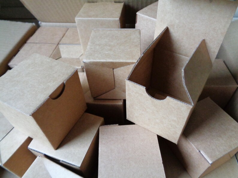 Set of 24 Small Cardboard Boxes Size | Etsy