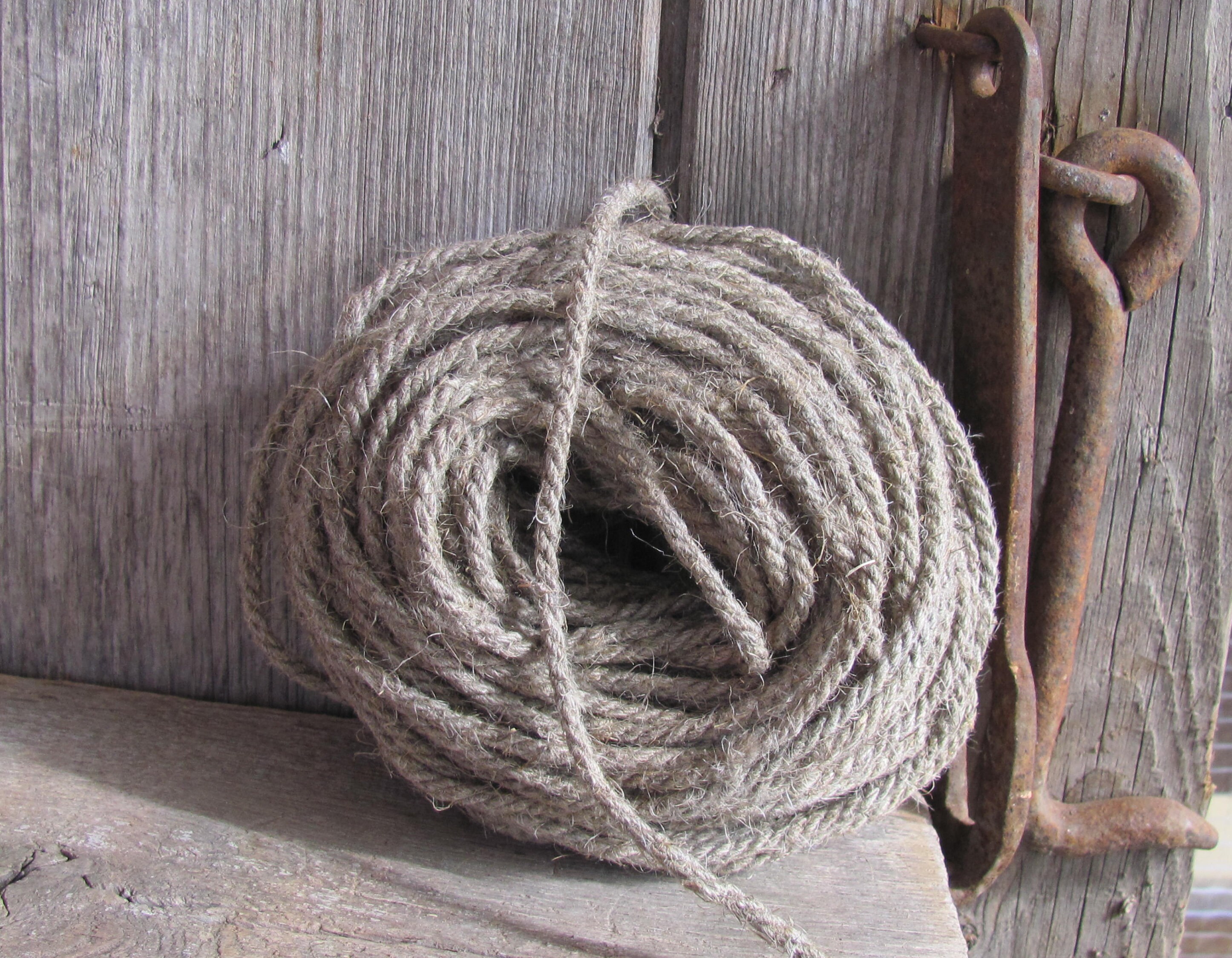 10 Yards of Pure Linen Twine; Ecru Gray Linen Cord; Rough Linen Twine ...