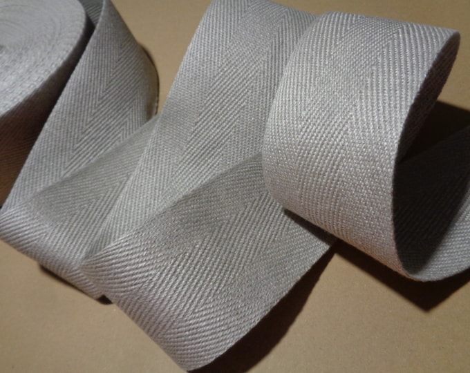 20 Yards of Linen Flax Tape, 7cm Wide Herringbone Weave Ribbon - Etsy