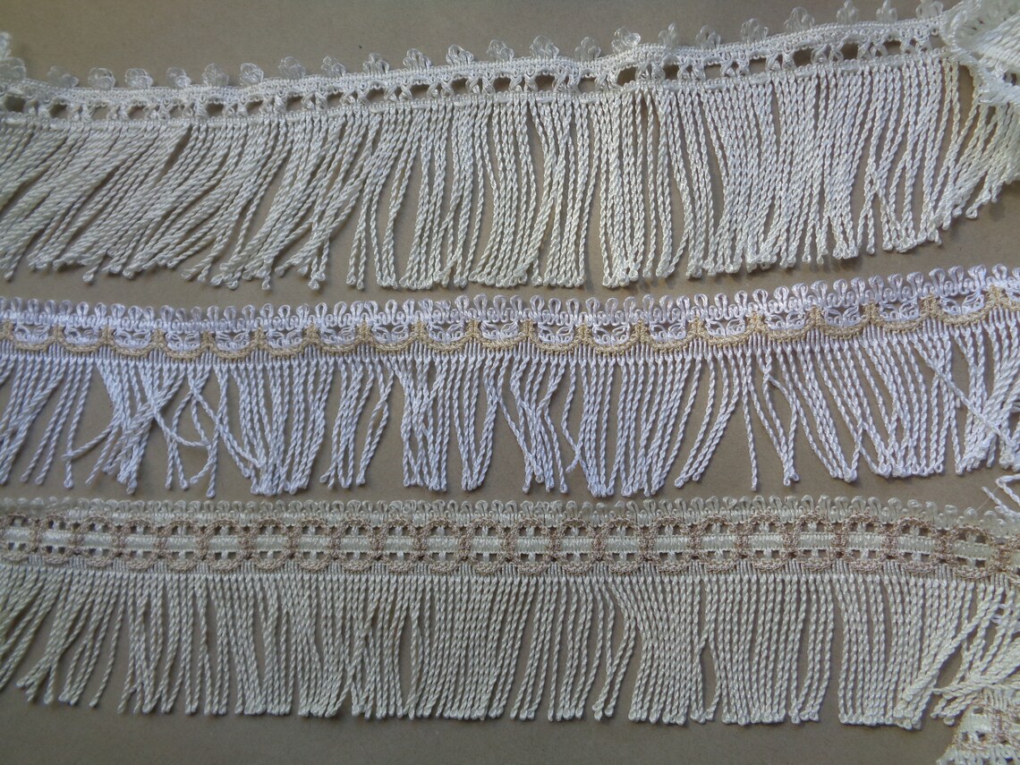 Vintage Fringe Ribbon Yardage Bullion Fringe Ribbon Width 3 4/ 7-10 Cm ...