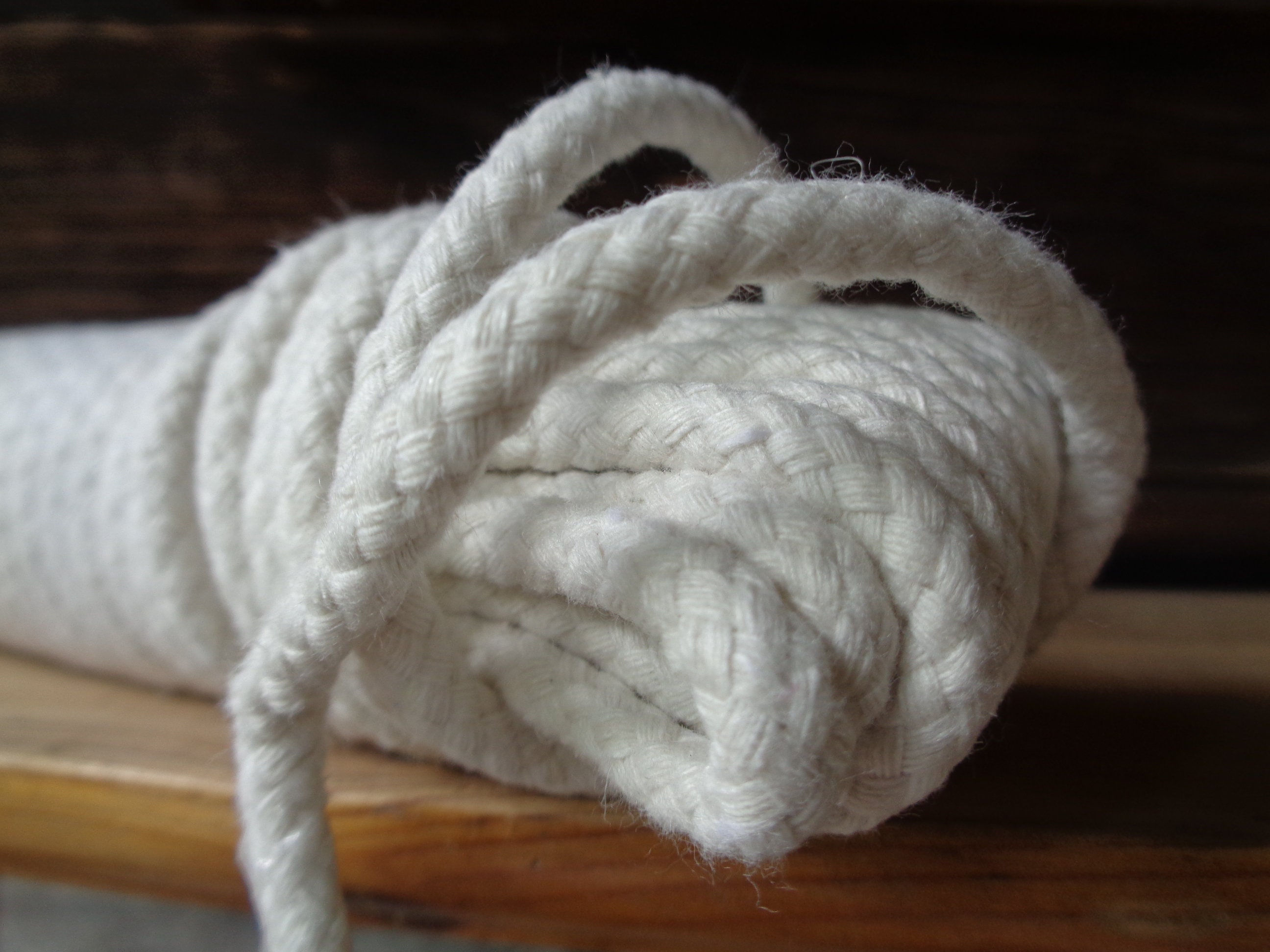 5 Yards of Pure Cotton Braided Cord for DIY Projects Ecru - Etsy