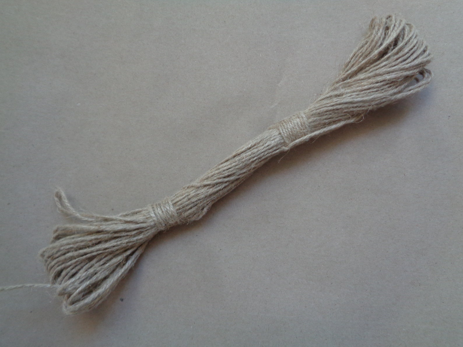 20 Yards of Pure Linen Twine Ecru Gray Linen String Thickness - Etsy