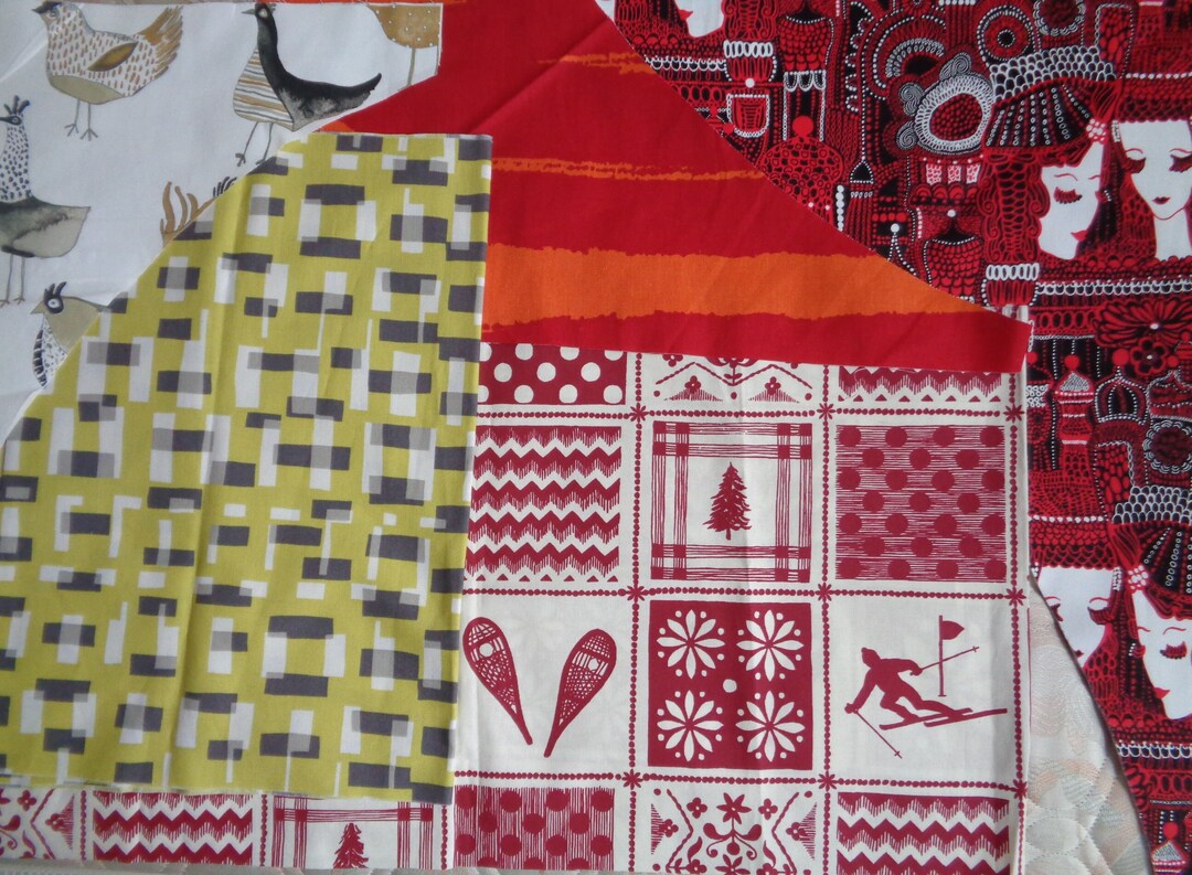 Cotton Fabric Remnants With Prints 0.5 Kg Lot of Scraps for DIY ...