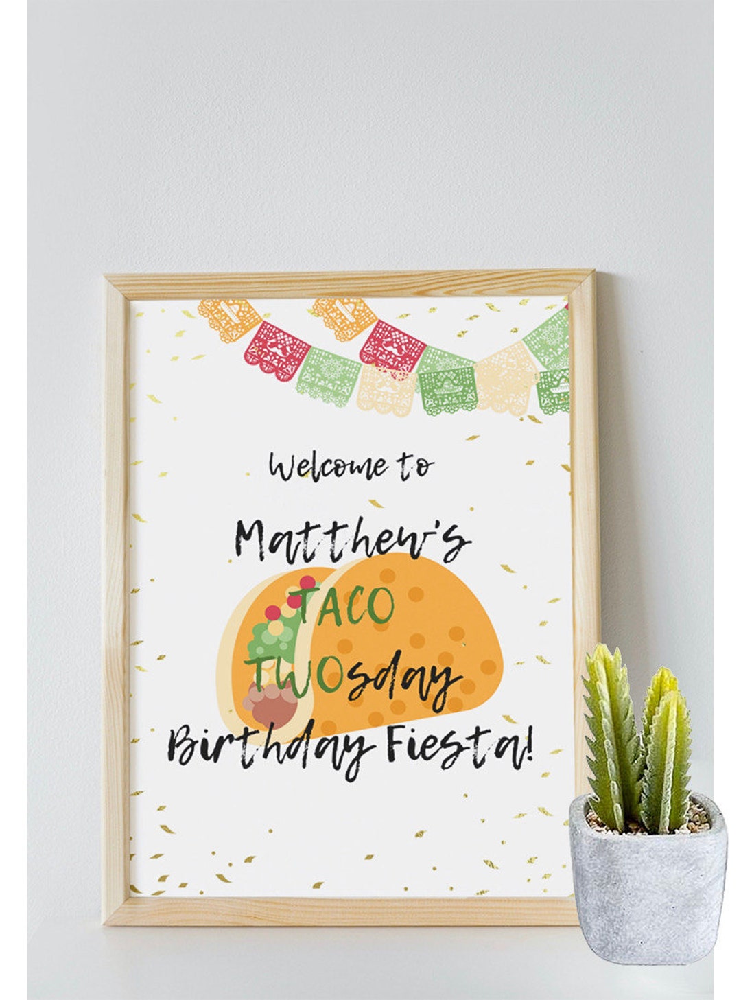 Taco Twosday Welcome Sign - Digital Download Only - Etsy