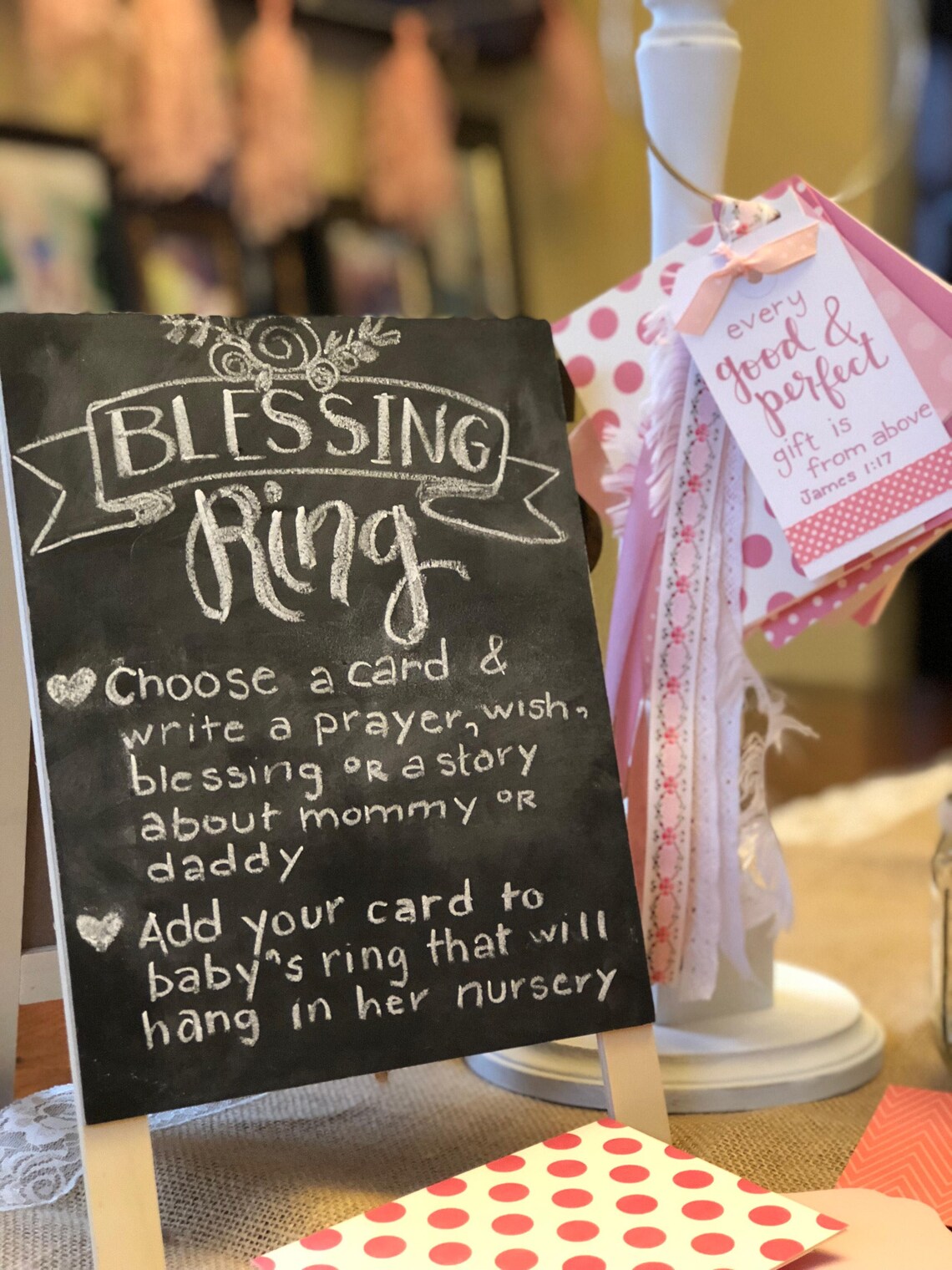 Boho Blessing Ring Baby Girl Gift Remote Baby Shower | Etsy