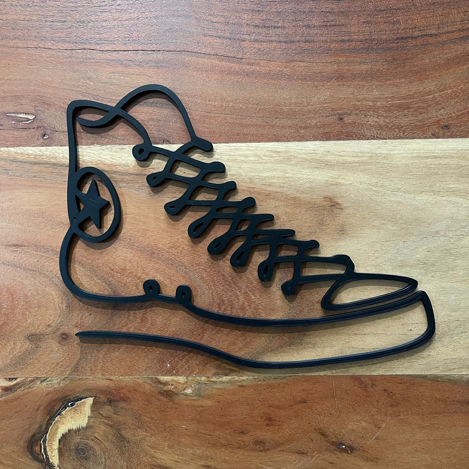 Converse Chuck Taylor Silhouette Wall Art 3D Printed Sneaker Head Gift ...