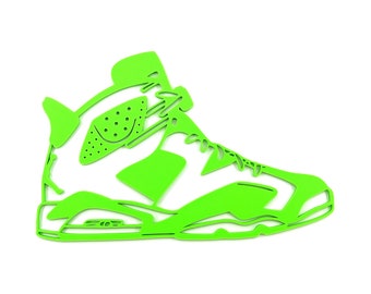 Inspired Nike Jordan Air 9 Silhouette Wall Art 3D Printed - Etsy