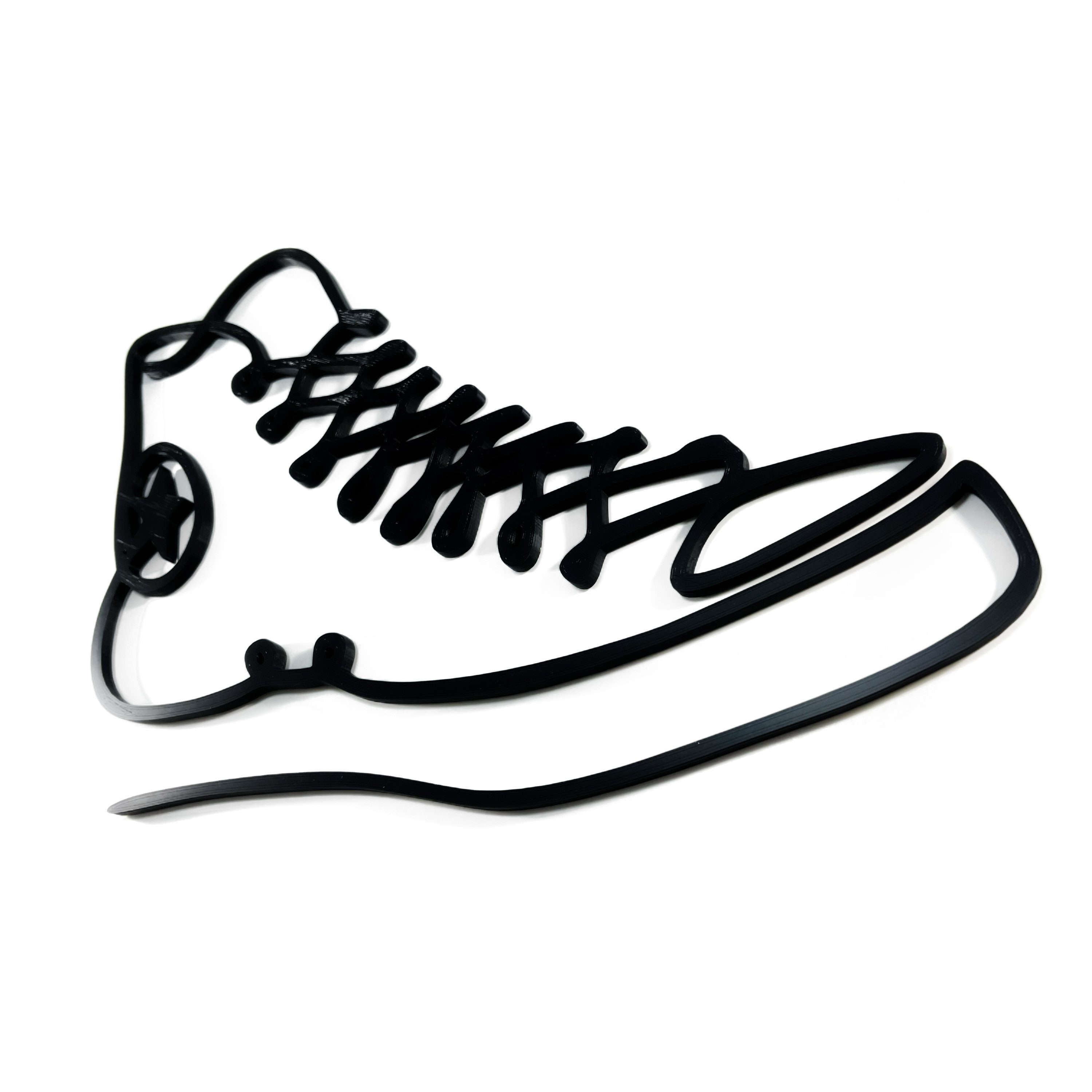 Converse Chuck Taylor Silhouette Wall Art 3D Printed Sneaker Head Gift ...