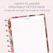 HAPPY PLANNER PRINTABLE Notes Planner Pages / Inserts - 7 X 9.25 | Geo ...