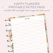 HAPPY PLANNER PRINTABLE Notes Planner Pages / Inserts - 7 X 9.25 ...