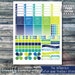 Teal Botanicalsprintable PLANNER Stickersplanner Sticker - Etsy