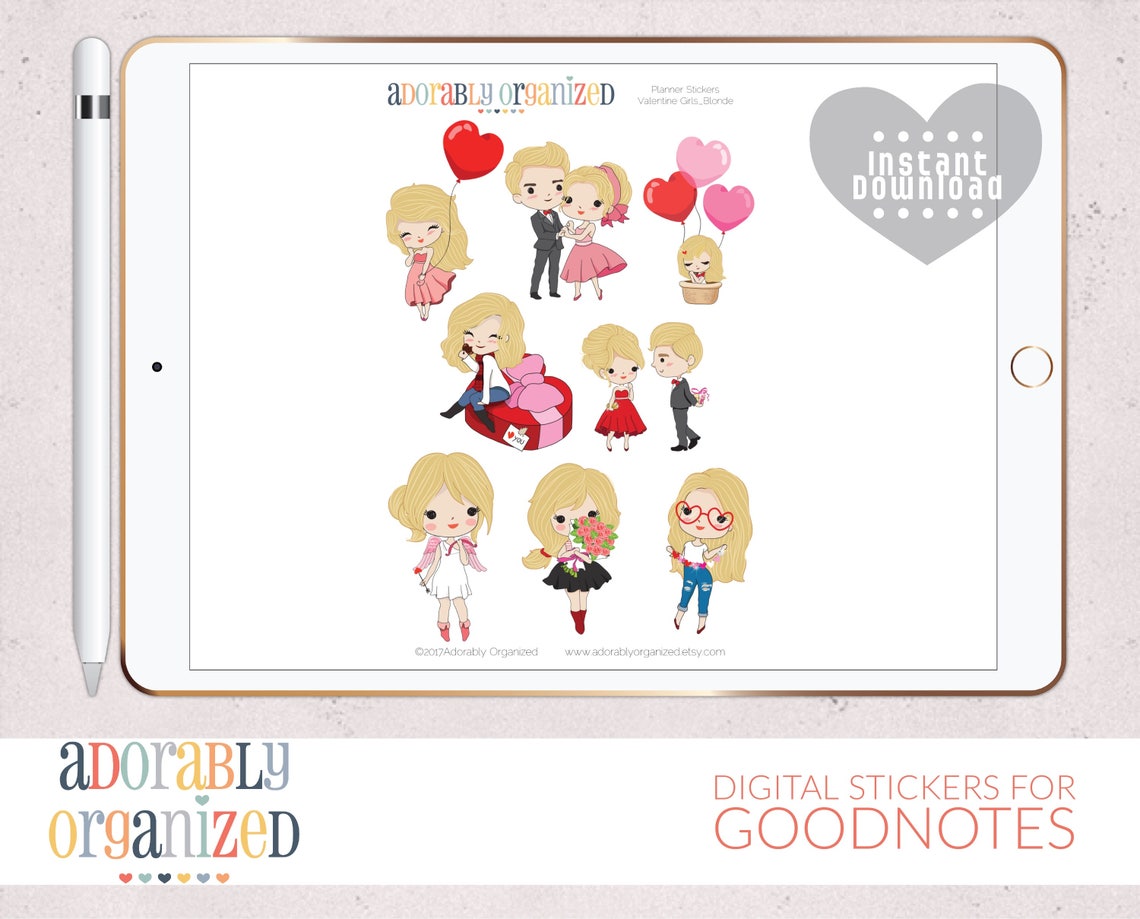 DIGITAL Planner STICKERS for Goodnotes, Ipad, Instant Download ...