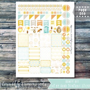 Honey Bee,printable PLANNER Stickers,planner Sticker Kit,erin Condren ...