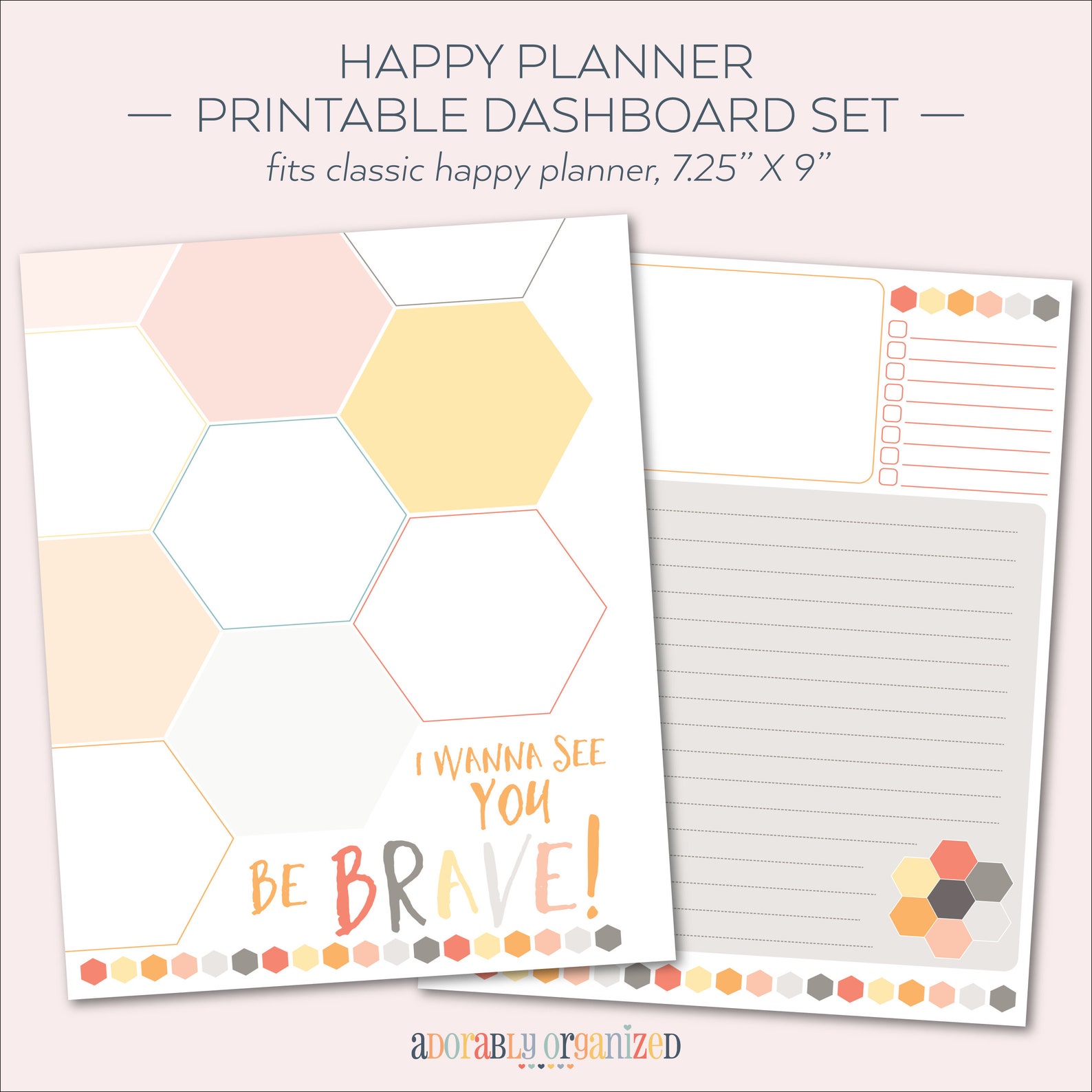 Happy Planner PRINTABLE Filler Pages Planner Refills / Inserts 7 X 9.25 ...