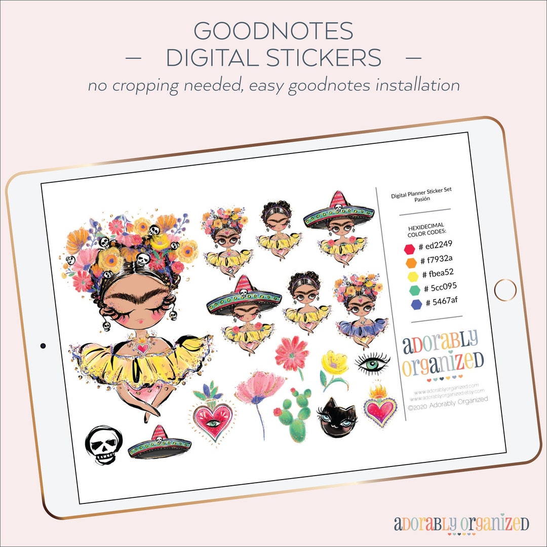 DIGITAL Planner STICKERS for Goodnotes, Ipad,instant Download,set ...