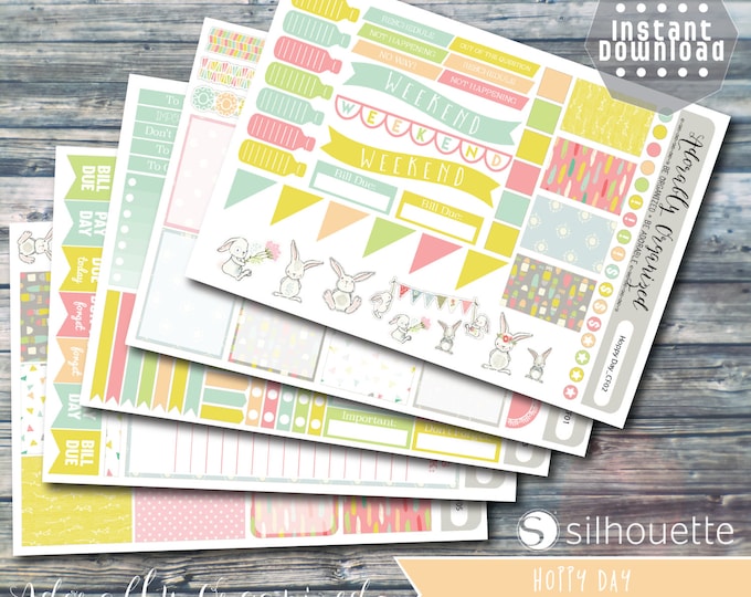 Happy PLANNER EDITABLE Monthly Planner Refills / Inserts - PDF 7 X 9.25 ...