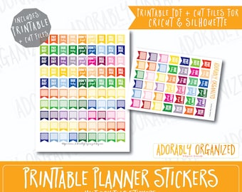 Weekend Flag Stickers,printable PLANNER Stickers,erin Condren Planner ...