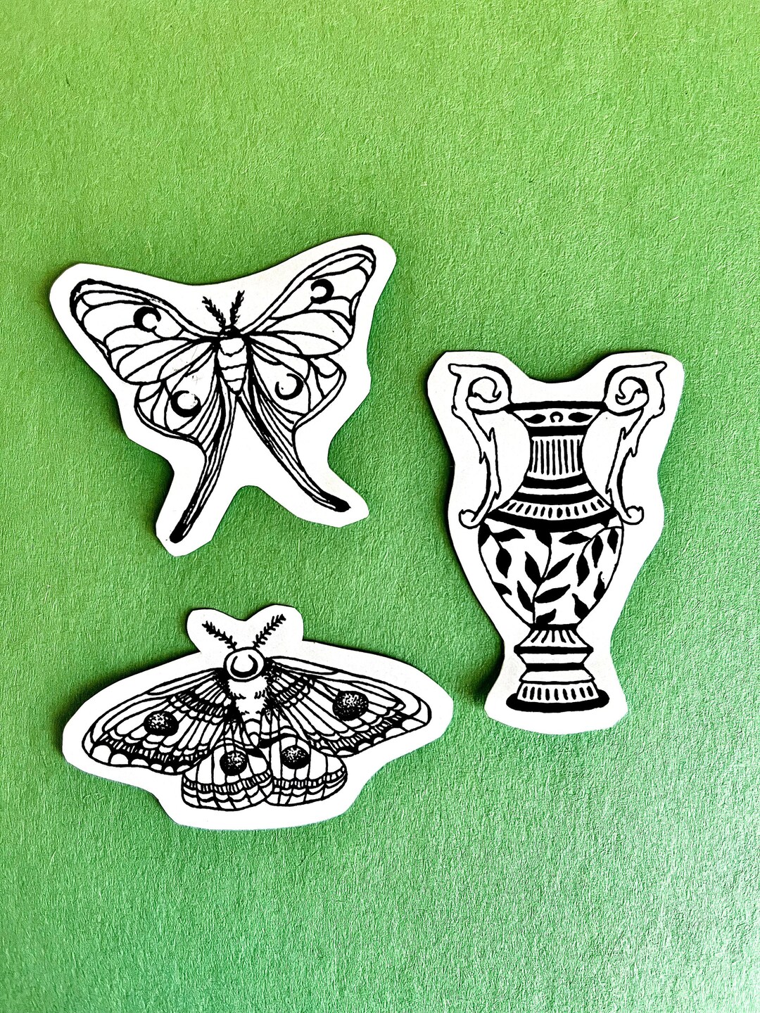 Stickers- for Laptop, Car, Water Bottle, Etc. Ginkgo Leaf, Hummingbird ...