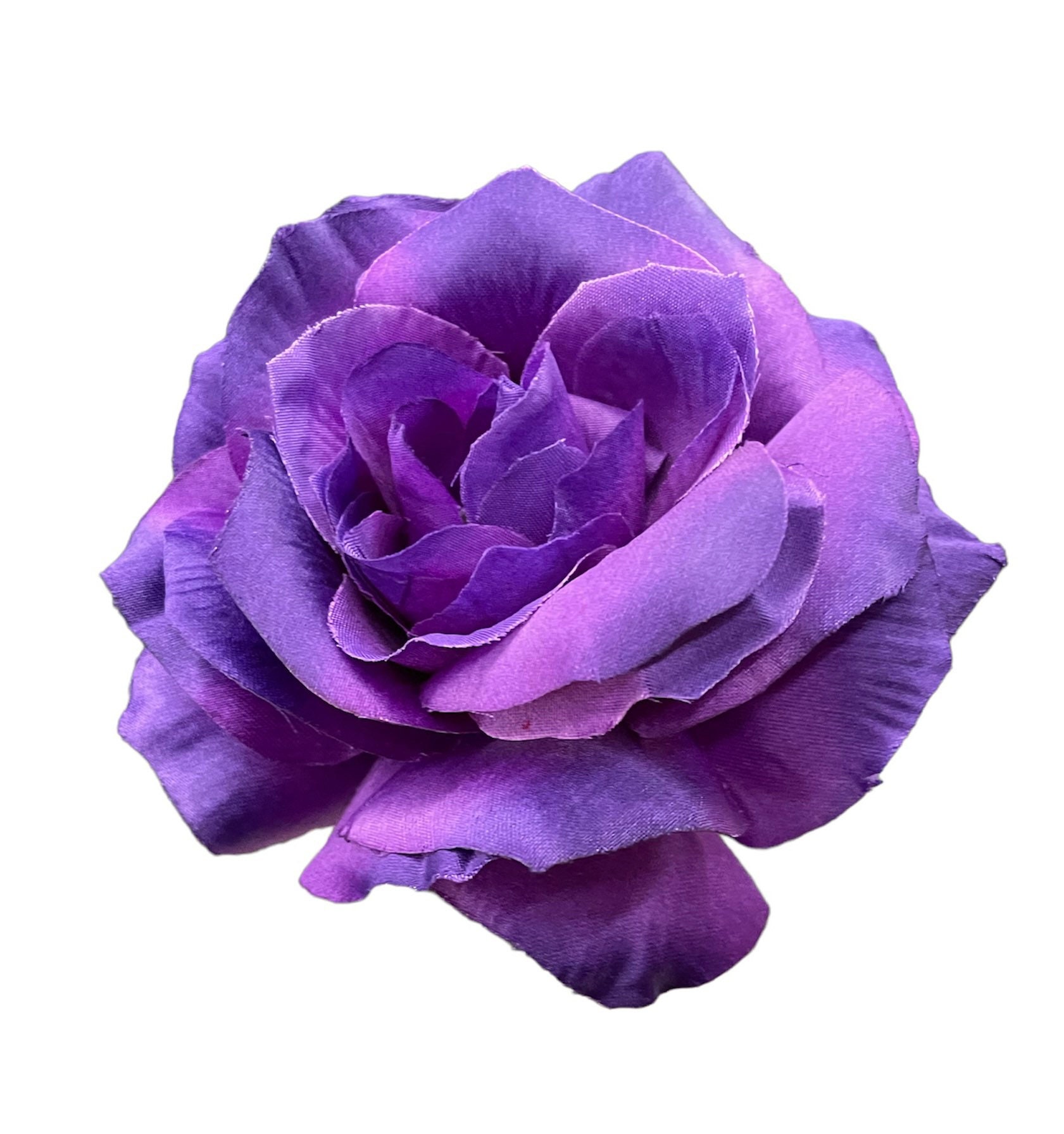 Large Purple Rose Hair Flower Clip - Etsy