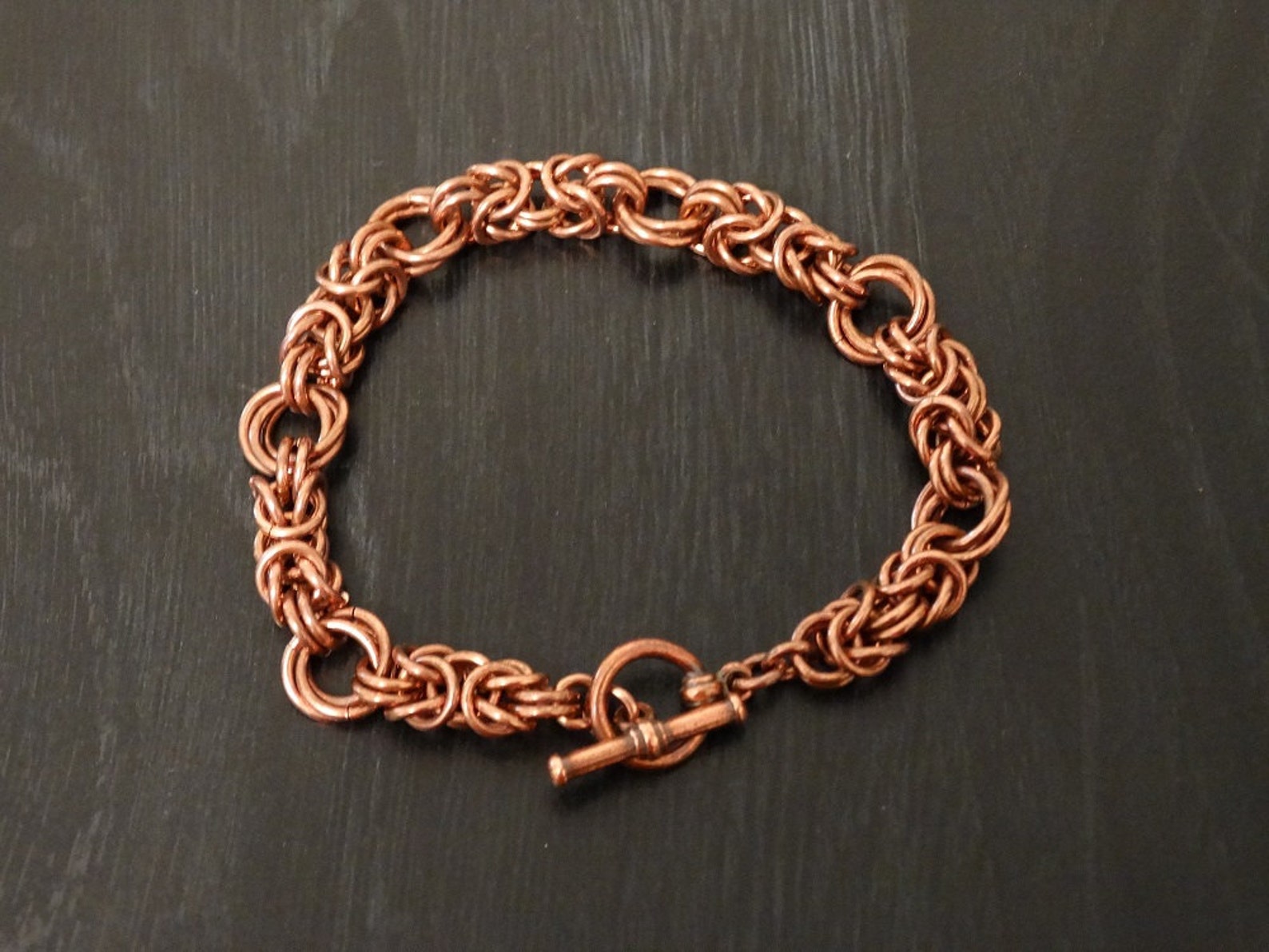 Byzantine Rose Chain Bracelet - Etsy