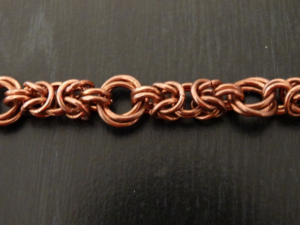 Byzantine Rose Chain Bracelet - Etsy