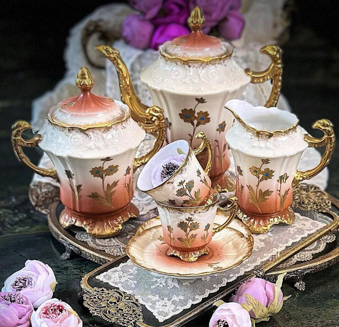 Antique Limoges Coffee/tea Set - Etsy