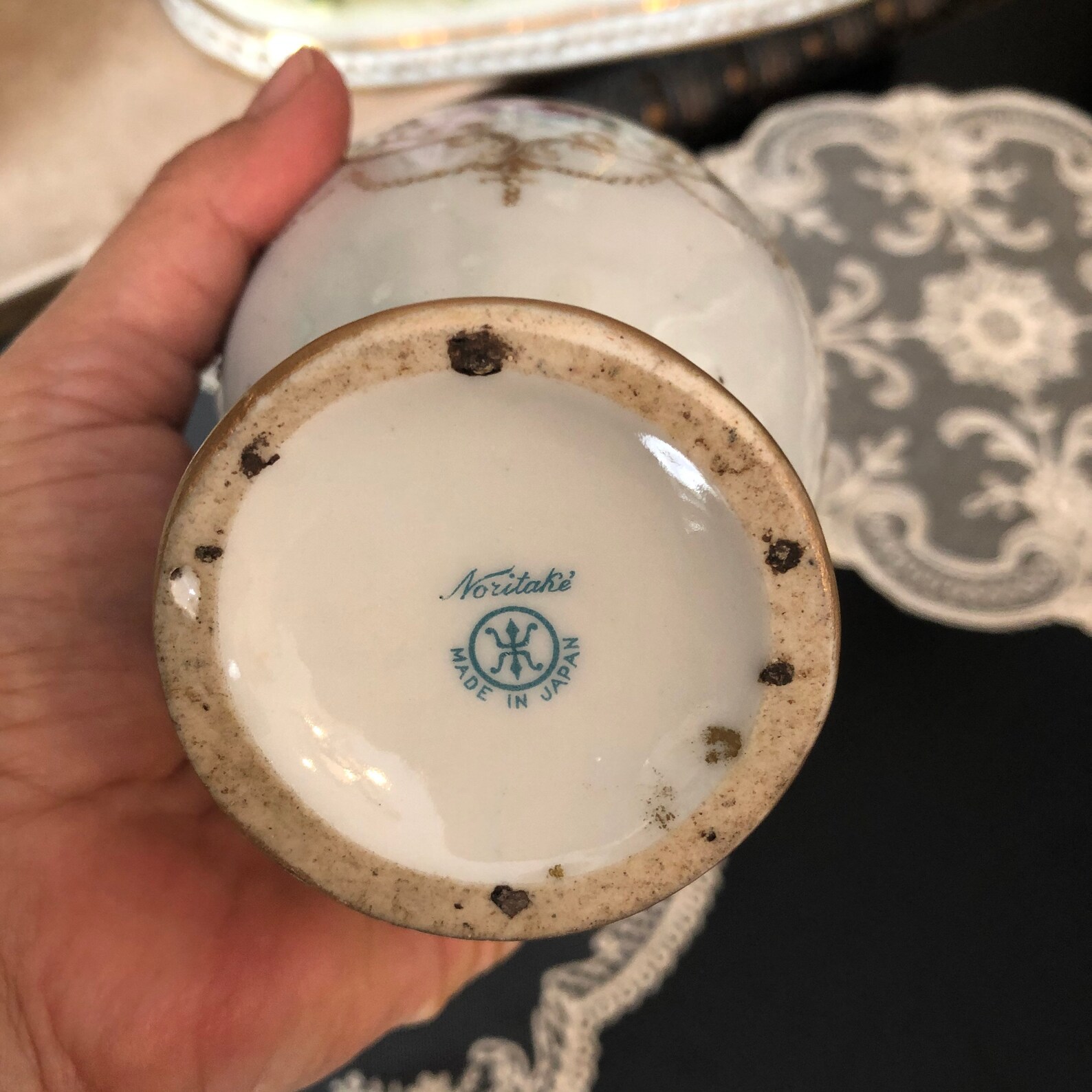 Antique Noritake Japan Hand Painted Vase. - Etsy