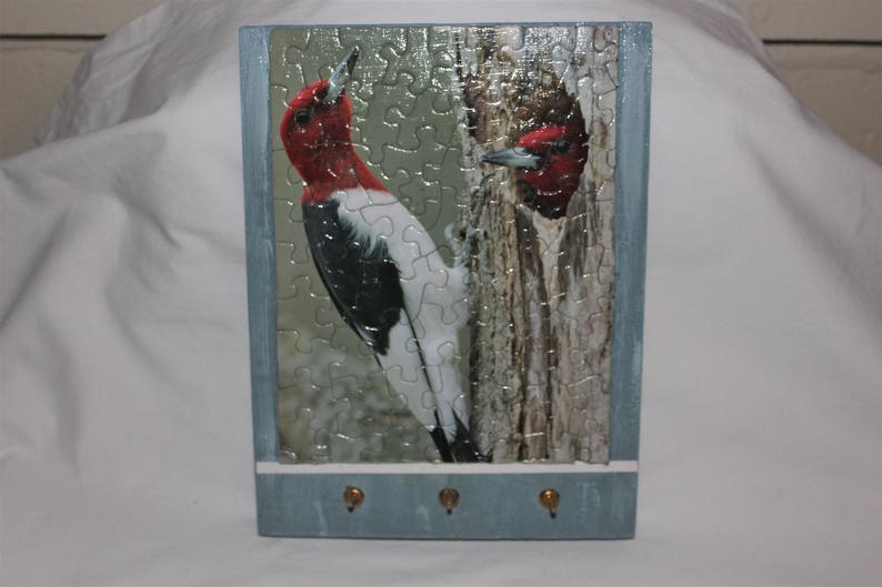 Woodpecker Wall Plaque Key Holder - Etsy