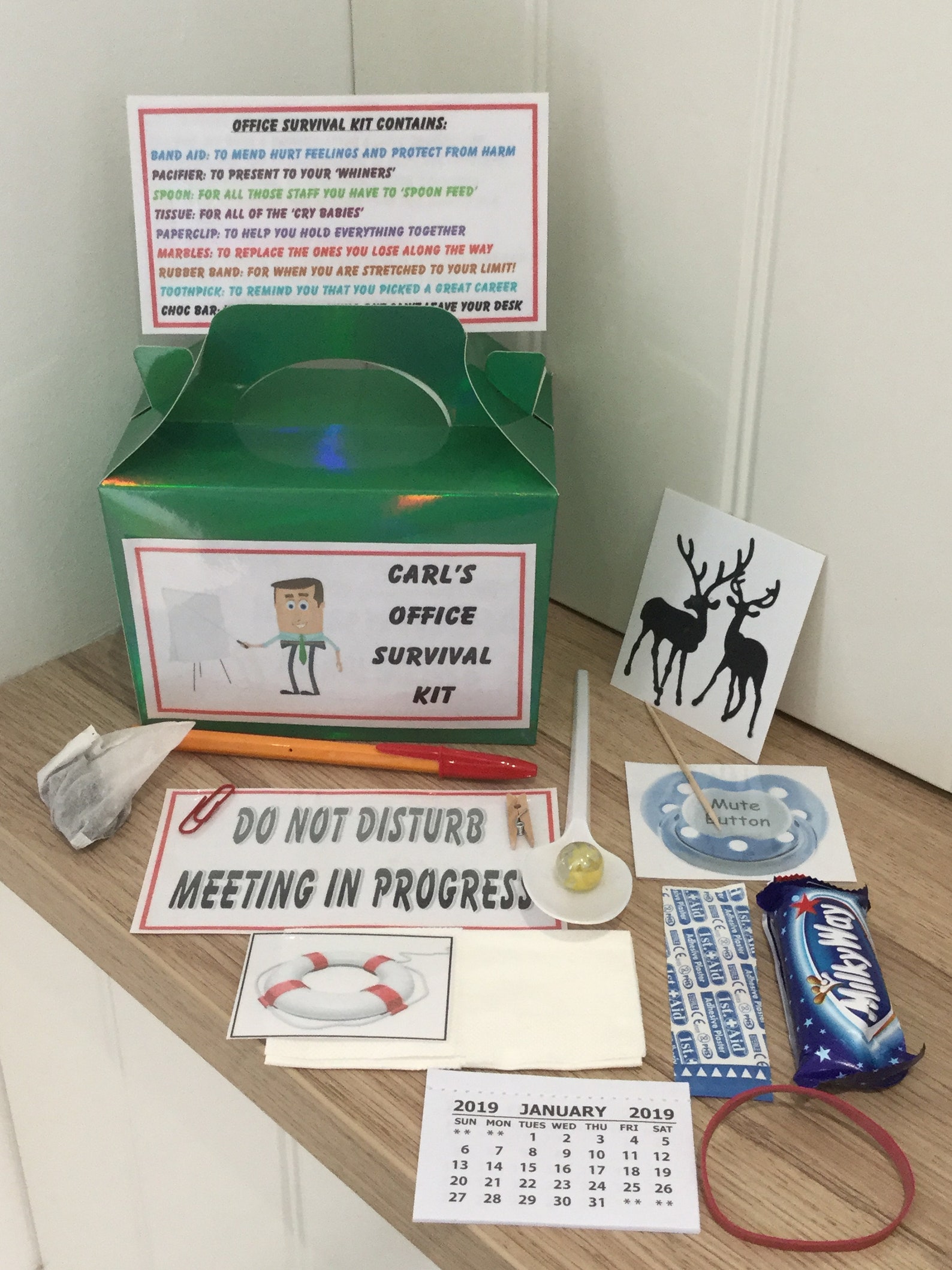 Office Promotion Survival Kit Personalised Gift Fun | Etsy