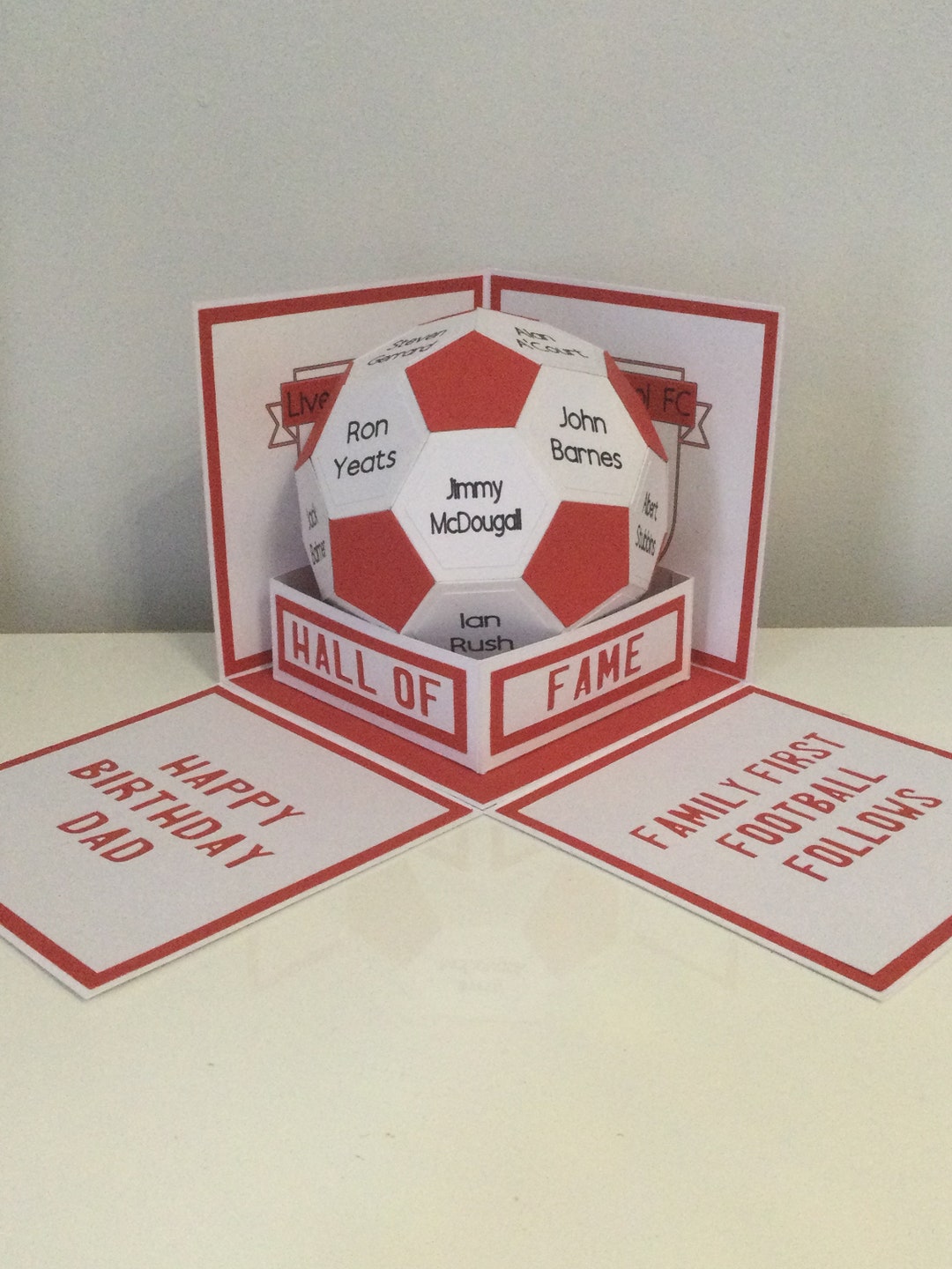 Liverpool Football Club Inspired Exploding Football Box Gift Card ...
