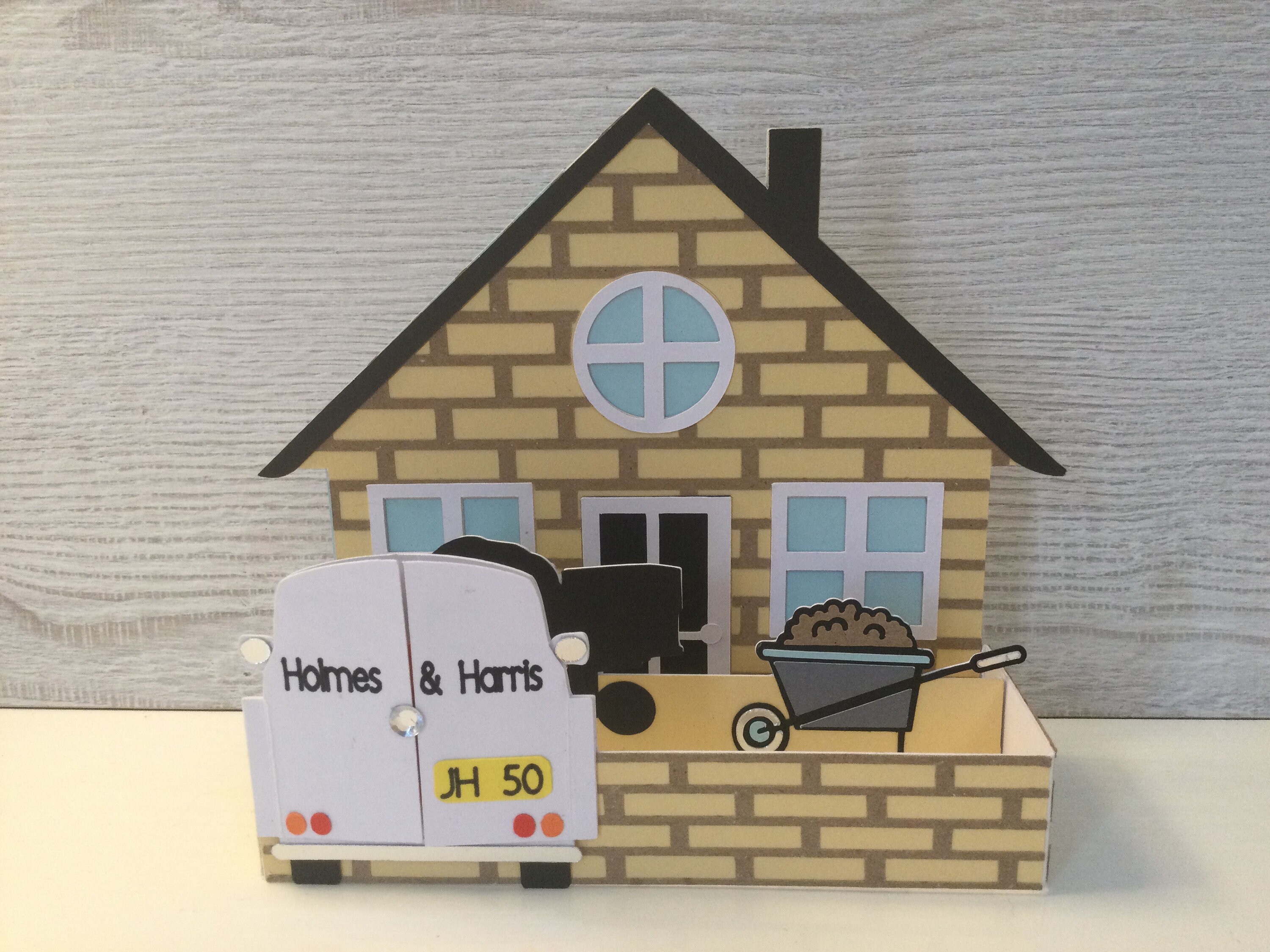 Bricklayer Builder Box Pop up Card Happy Birthday Dad Son - Etsy