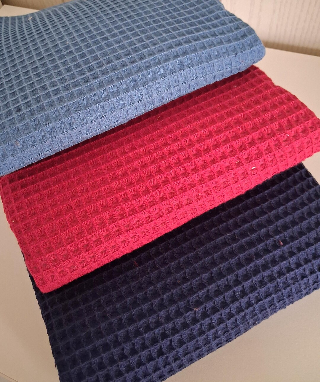 Öko-tex Cotton Waffle Piqué 50 X 150 Cm - Etsy