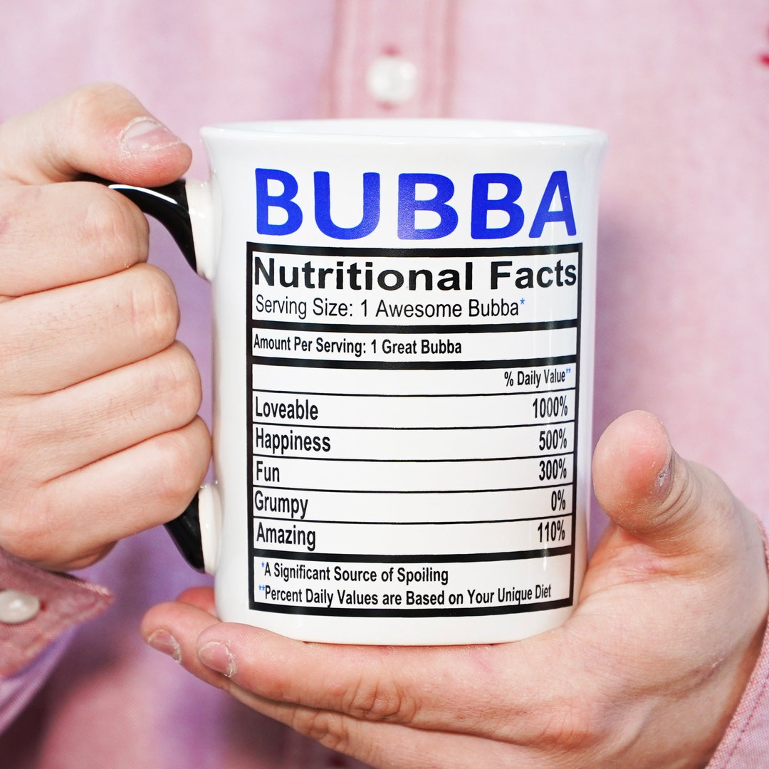 Cottage Creek Bubba Mug, 16oz. Ceramic Bubba Coffee Mug, Bubba Grandpa ...