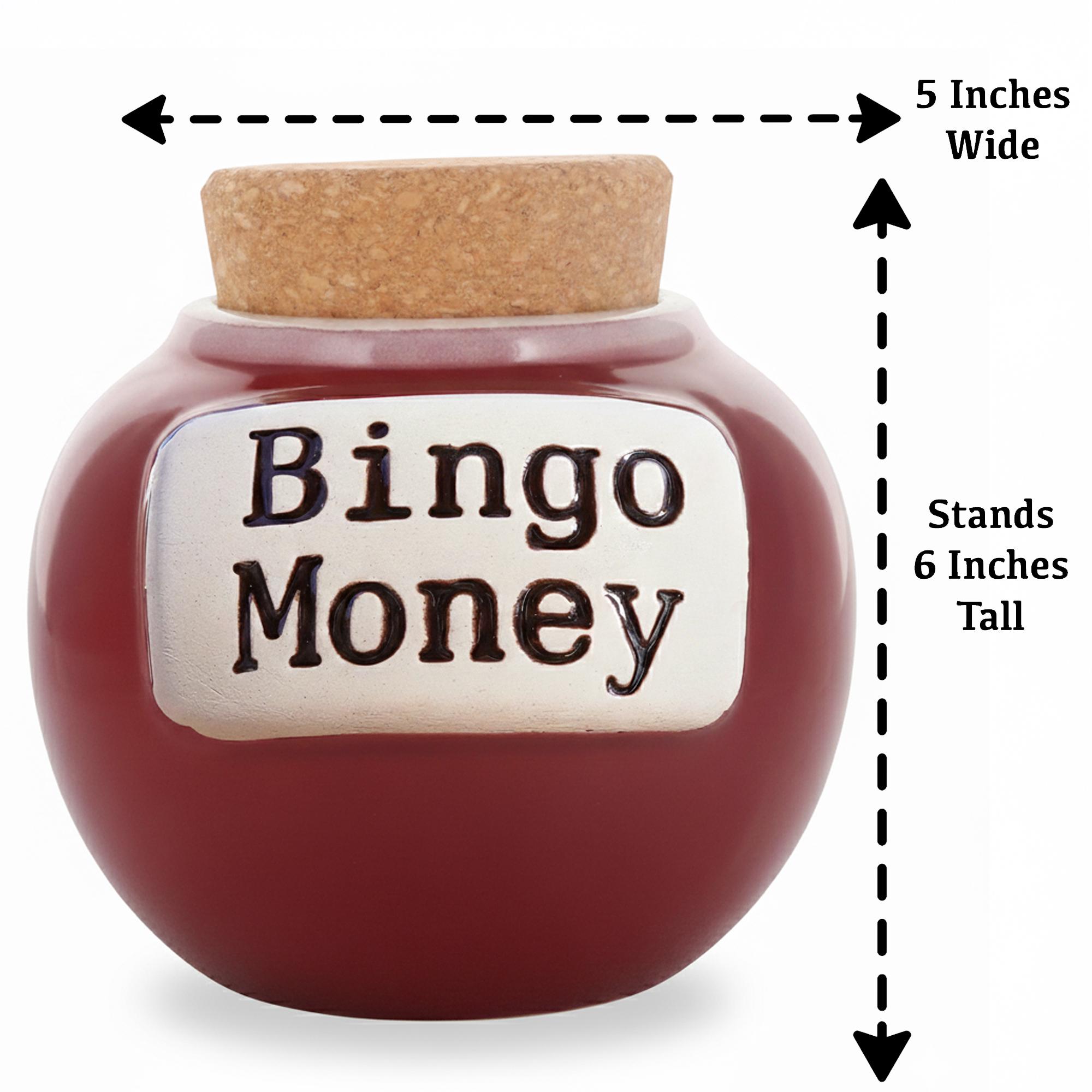 Bingo Money Piggy Bank: Ceramic Coin Jar, Bingo Lover Gift - Etsy