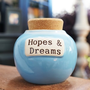 Cottage Creek Hopes and Dreams Jar, Ceramic Keepsake Jar, Wedding ...