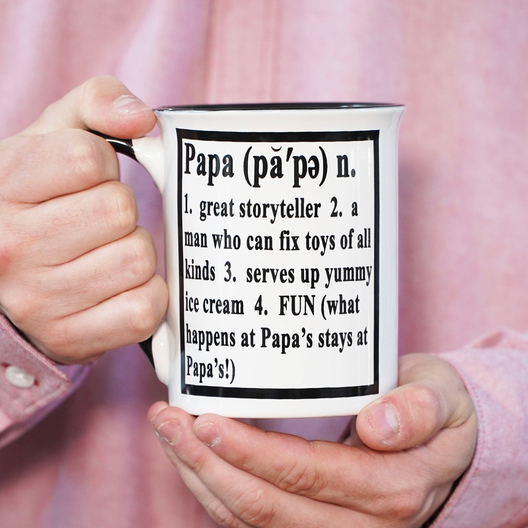 Cottage Creek Papa Mug Ceramic 16oz Papa Coffee Mug Papa Ts Papa