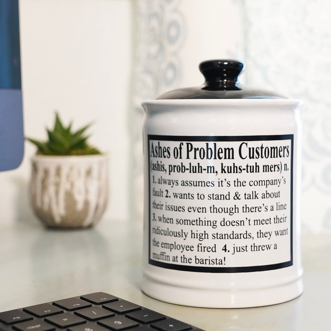 Ashes of Problem Customers Piggy Bank: Funny Office Gift - Etsy