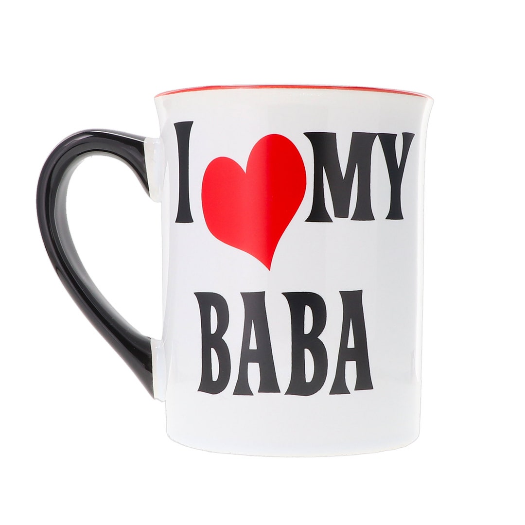 Baba Coffee Mug, 16oz. Ceramic I Love My Baba Mug for Baba, Baba ...