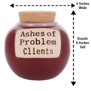 Ashes of Problem Clients Piggy Bank: Funny Office Decor Jar - Etsy