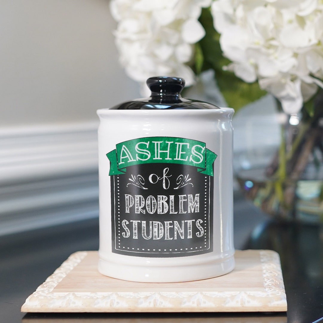 Cottage Creek Ashes of Problem Students Piggy Bank, Ceramic Candy Jar ...
