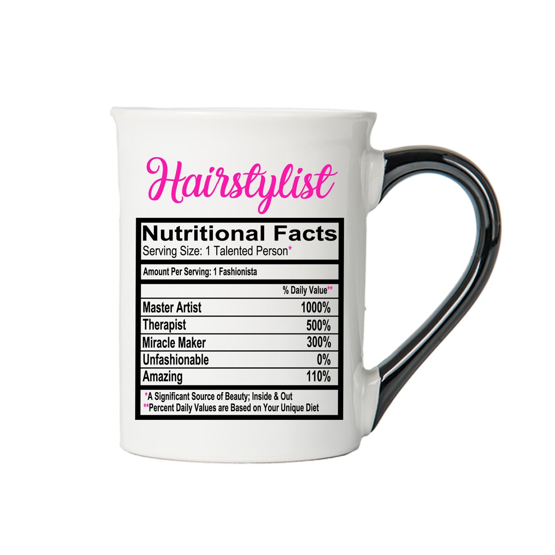 Hair Stylist Mug: 18oz Ceramic Coffee Mug With Black Handle - Etsy
