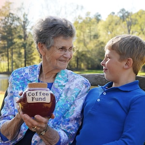 Cottage Creek Coffee Fund Jar Coffee Piggy Bank Money Jar Candy Jar ...