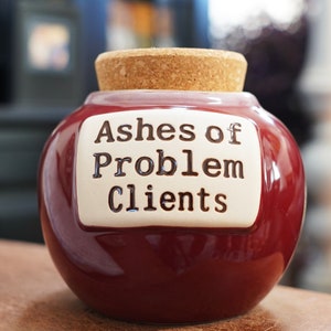 Ashes of Problem Clients Piggy Bank: Funny Office Decor Jar - Etsy