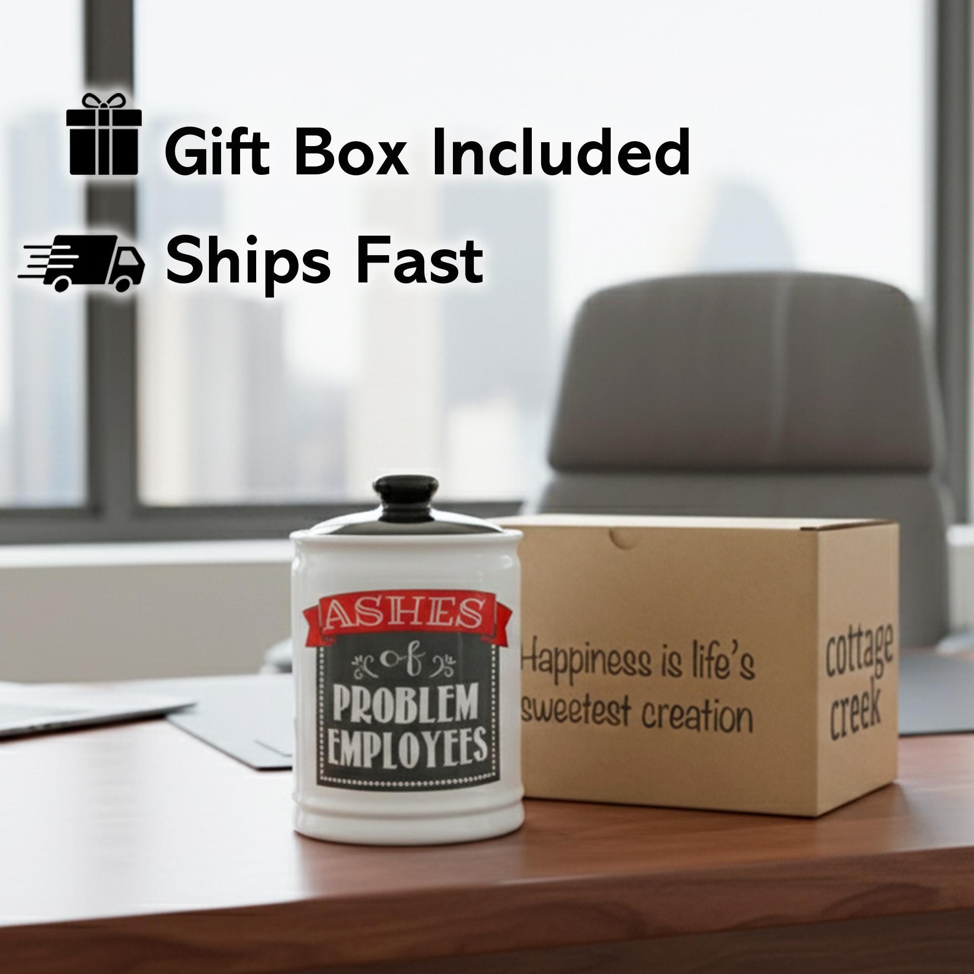 Cottage Creek Ashes of Problem Employees Piggy Bank, Christmas Gifts ...